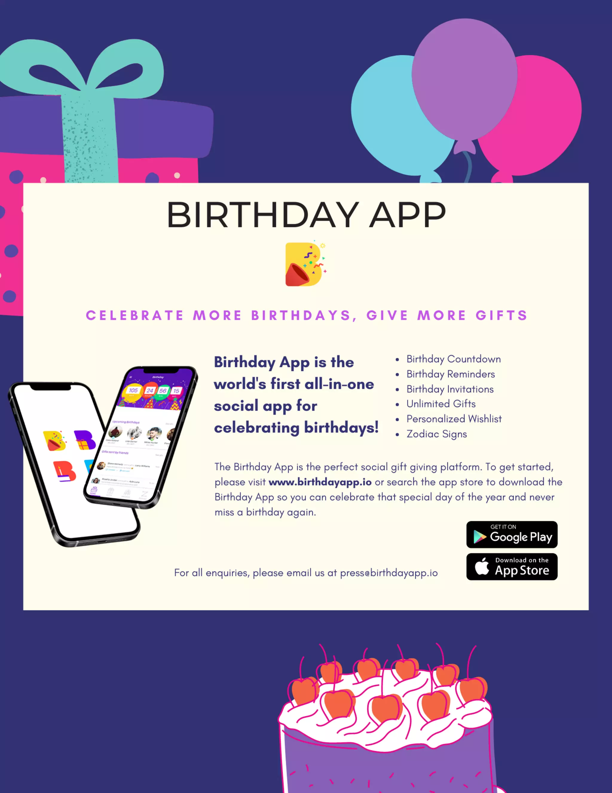 Birthday App - Celebrate More Birthdays, Give More Gifts | PDF