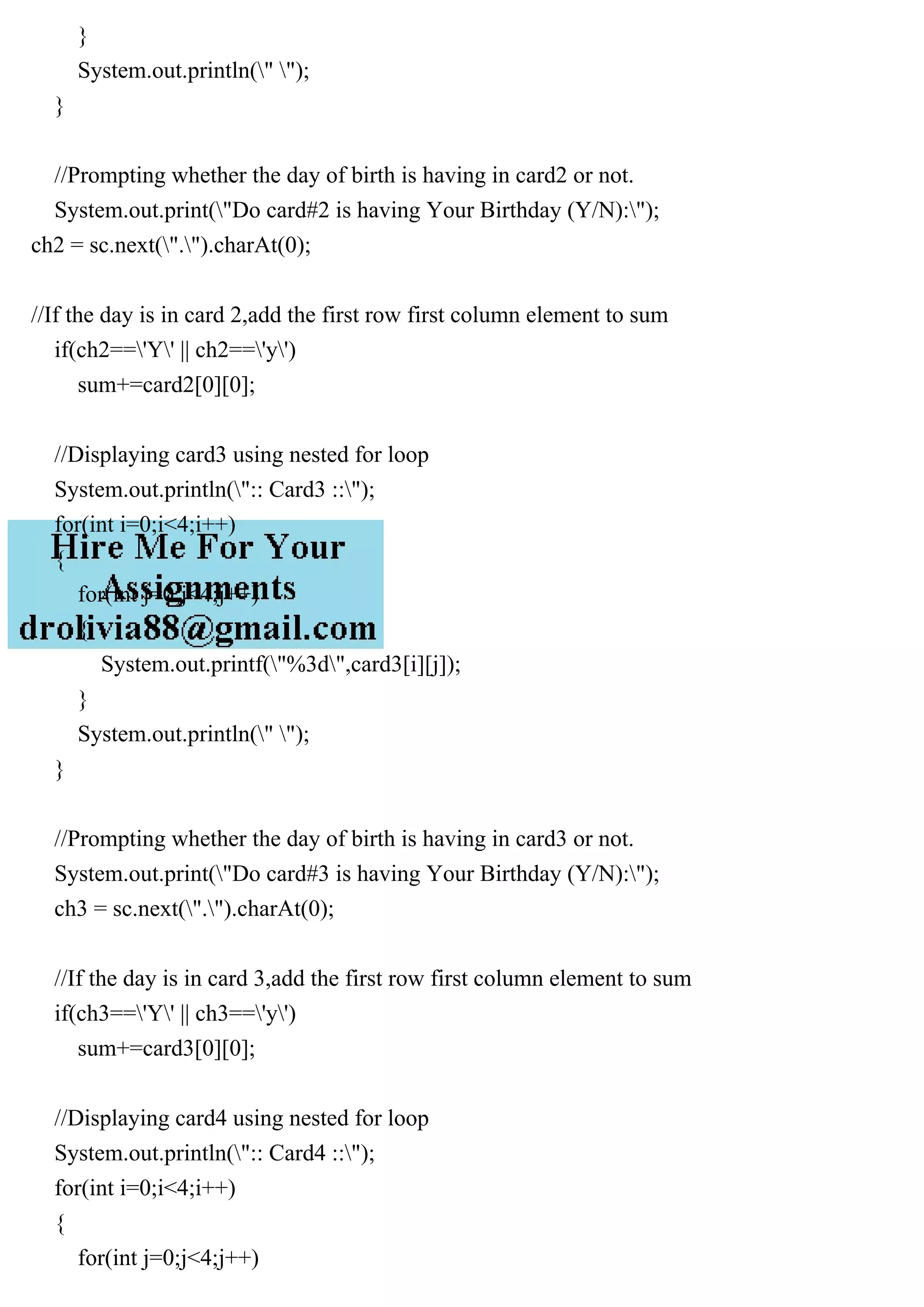 Birthdaydate.javaimport java.util.Scanner;public class Birthdayd.pdf