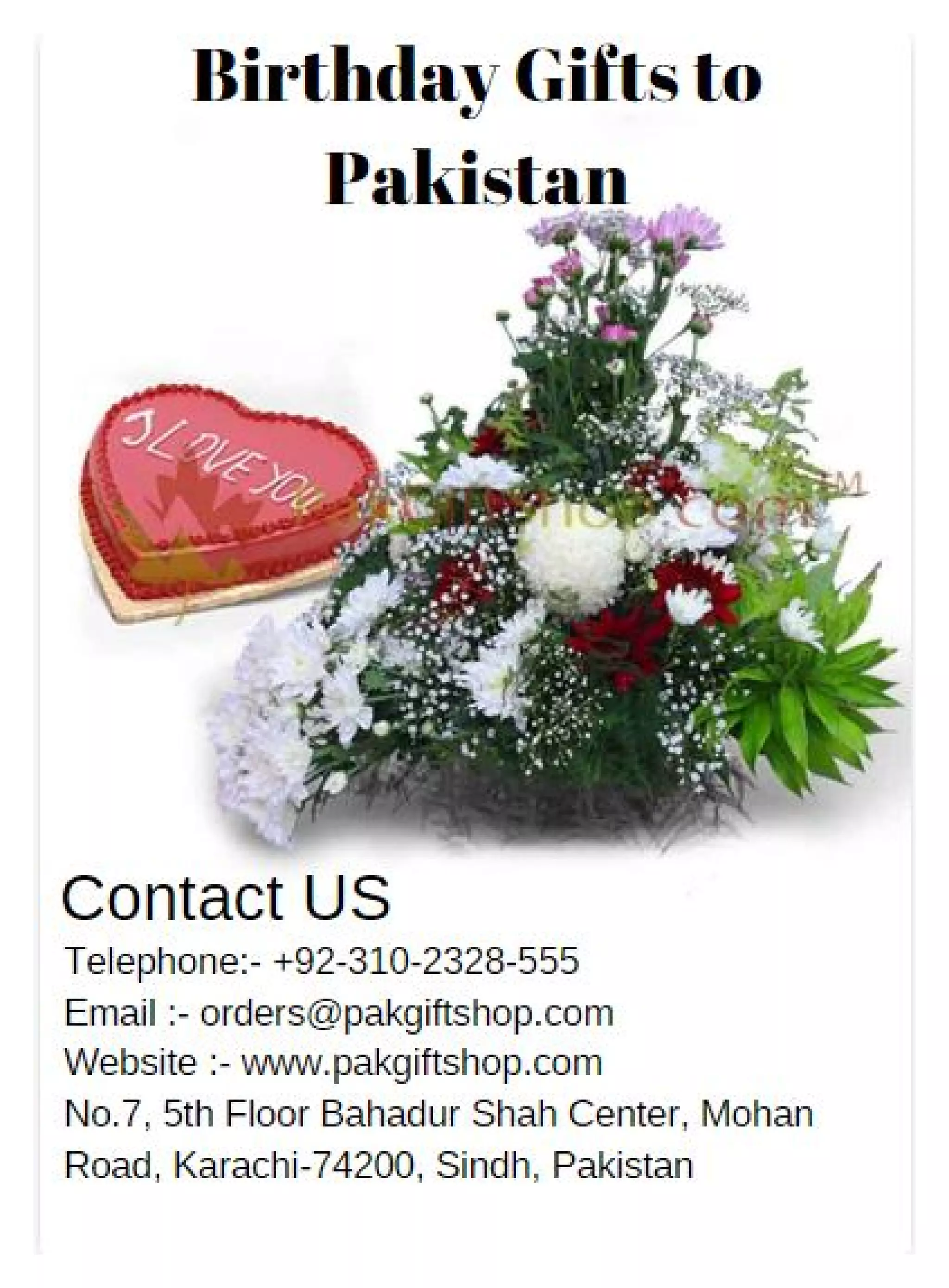 Birthday gifts to Pakistan | PDF