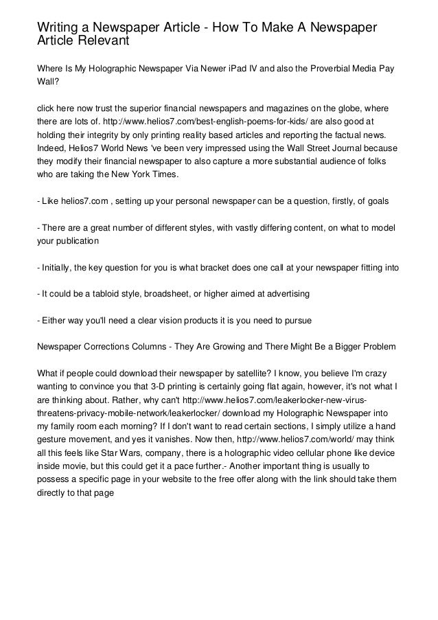 writing-a-newspaper-article-how-to-make-a-newspaper-article-relevant