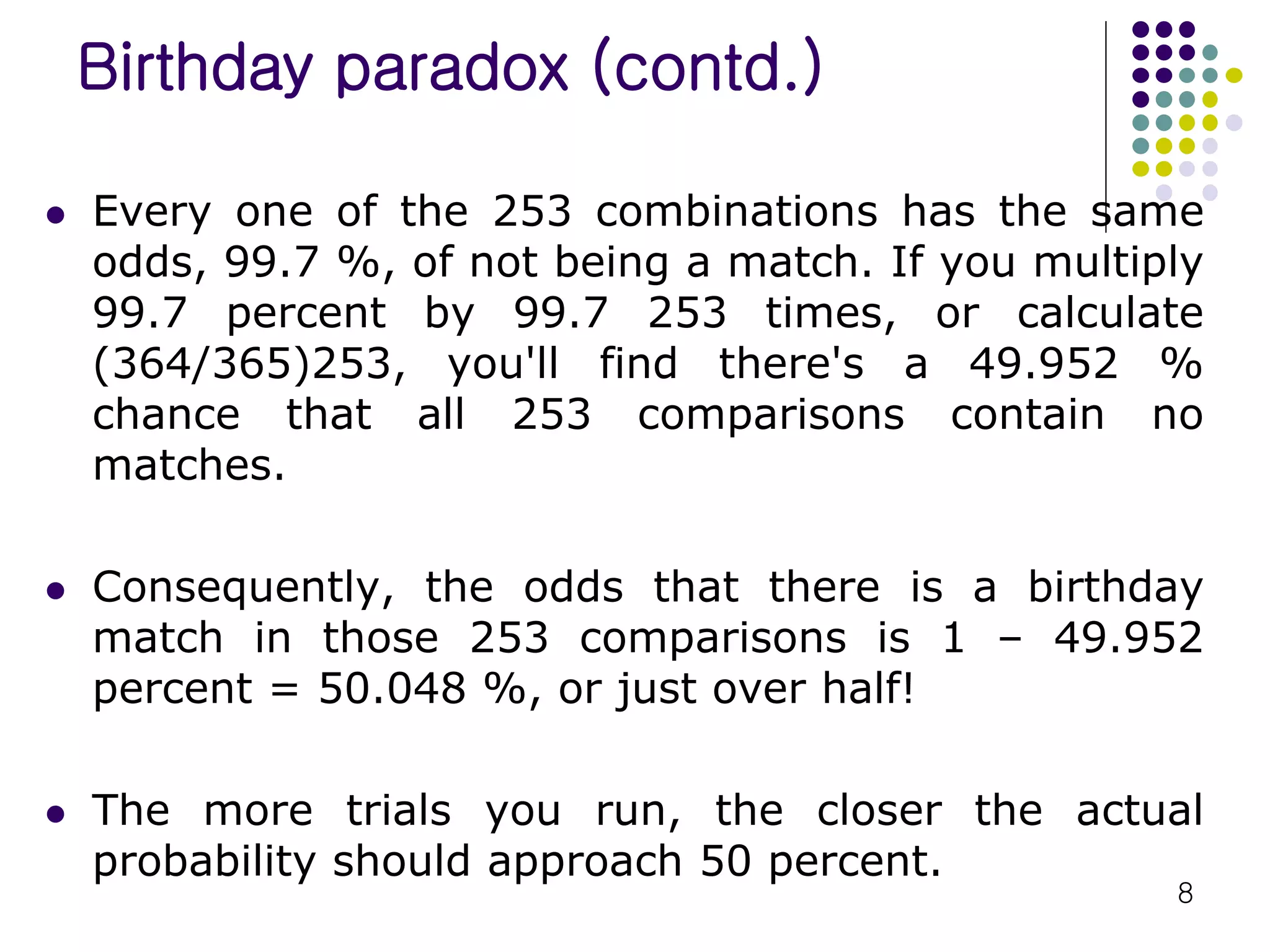Birthday paradox | PDF