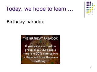 Birthday paradox | PDF