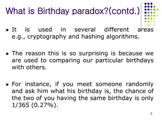 Birthday paradox | PDF
