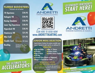 Birthday Party Packages | Andretti Indoor Karting & Games | PDF