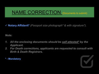 Birth & death corporation of chennai | PPTX