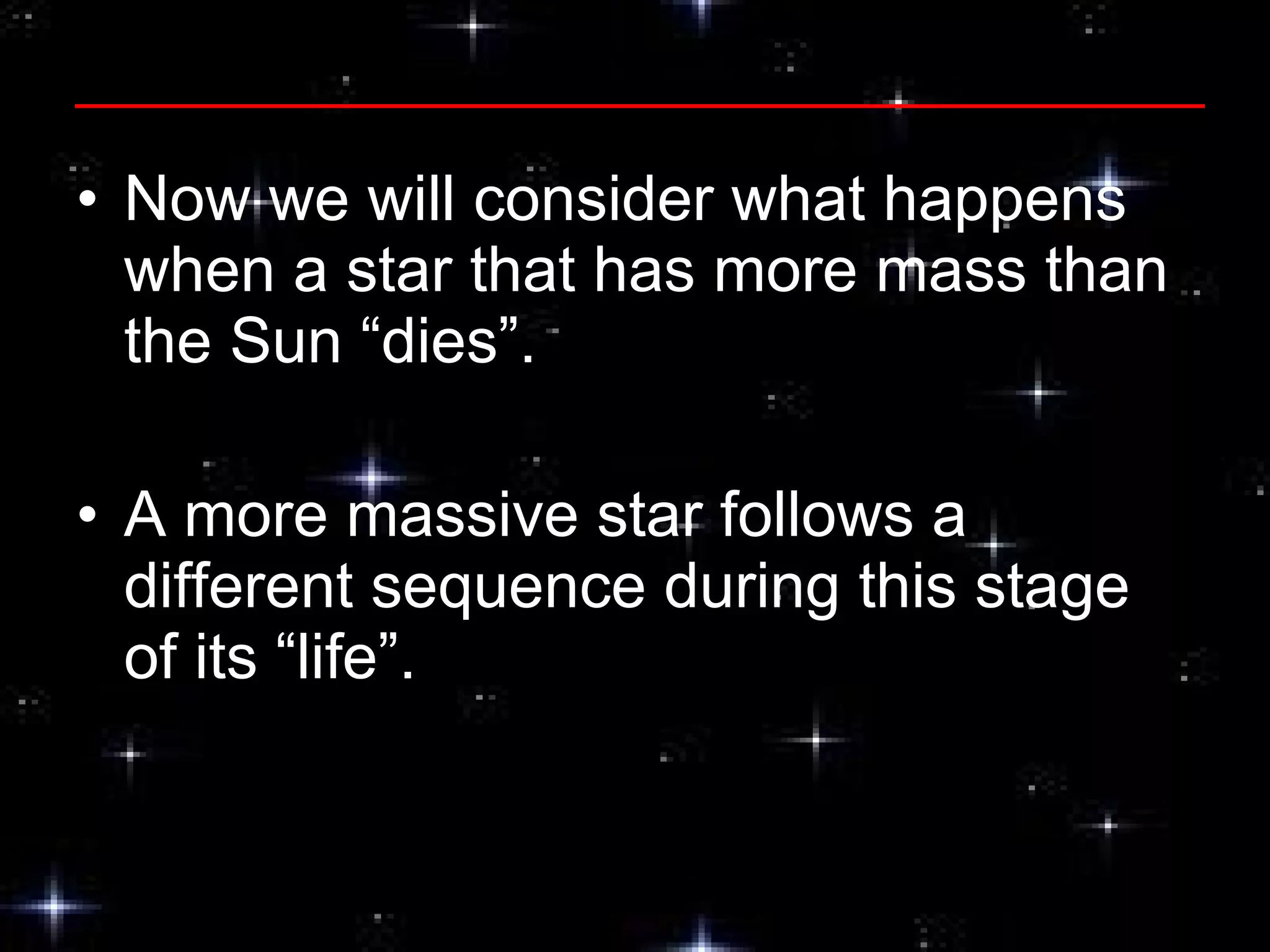Birth & death of stars (teach) | PPT