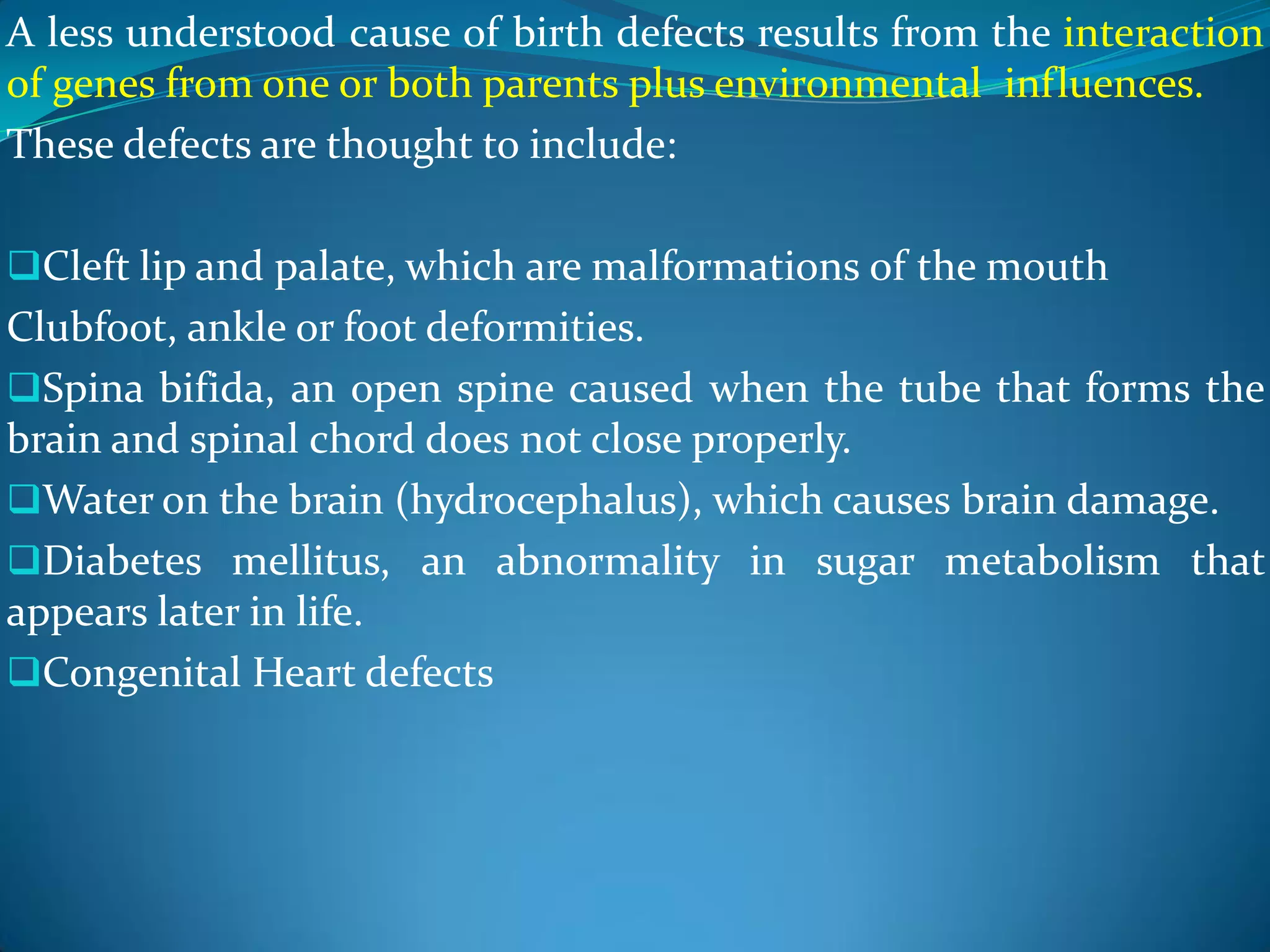 Birth defect 2014 | PPT