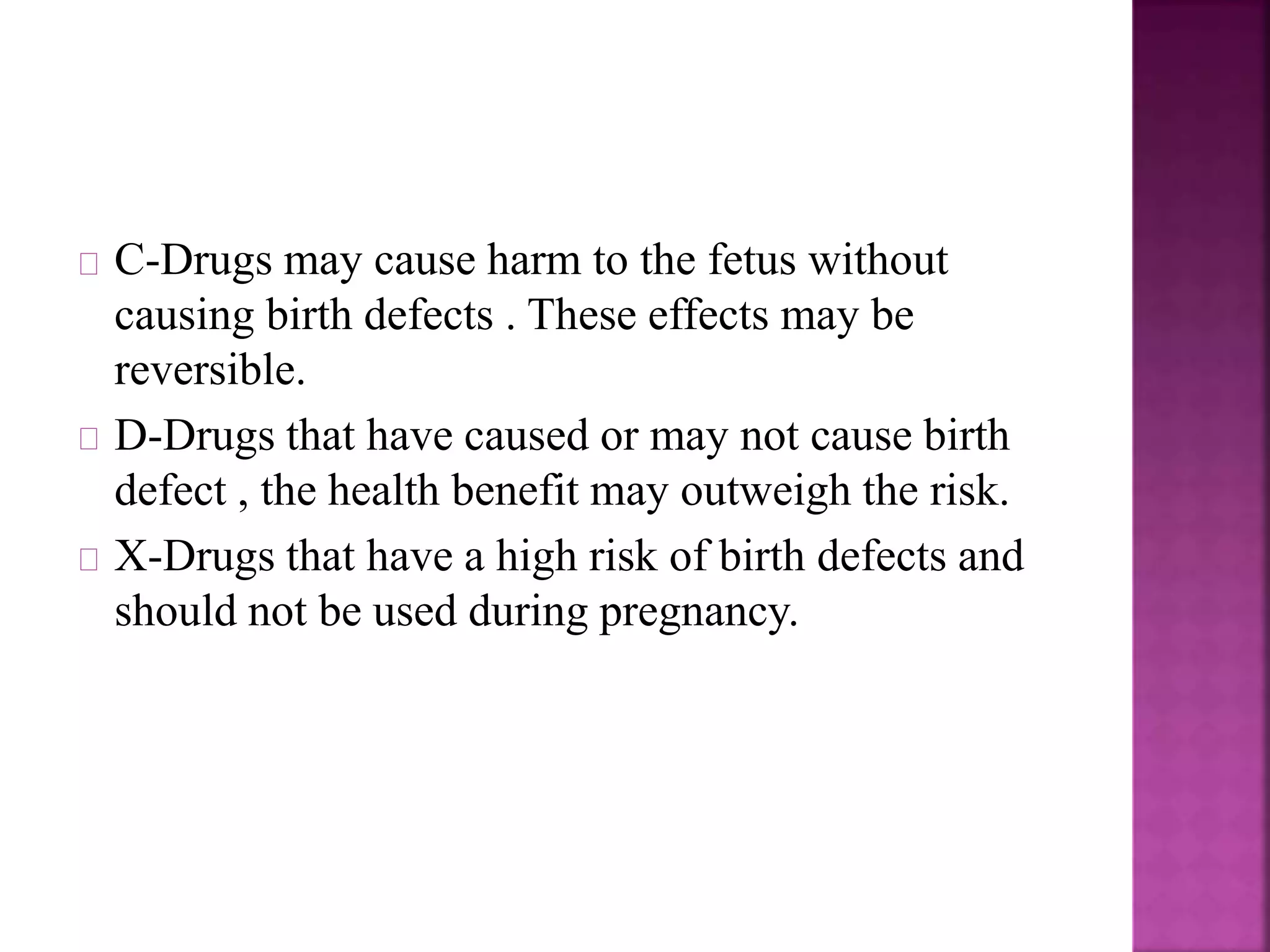 Birth defect due to drugs | PPTX