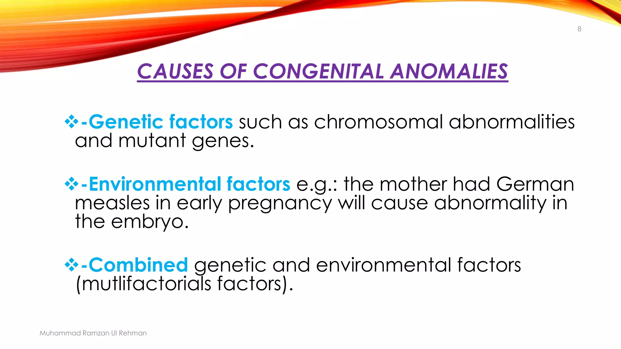 Birth defects | PPTX