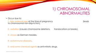 Birth defects | PPTX