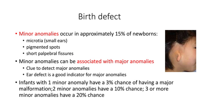 Birth defects and prenatal diagnosis | PPTX | Pregnancy | Reproductive ...
