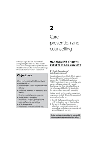 Birth Defects: Care, preventing and counselling | PDF