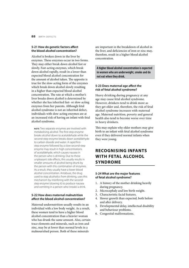 Birth Defects: Fetal alcohol syndrome | PDF