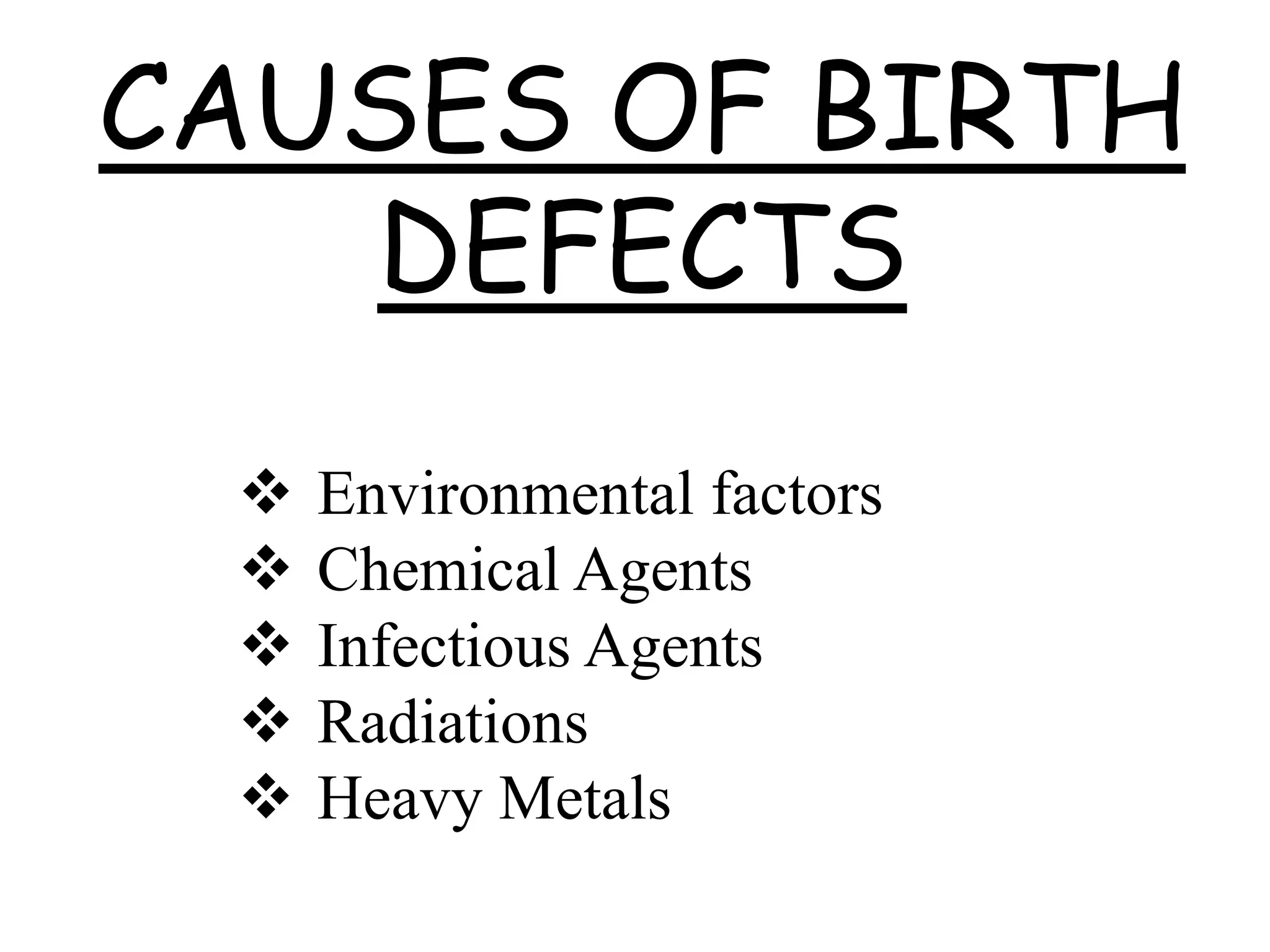 Birth defects | PPTX