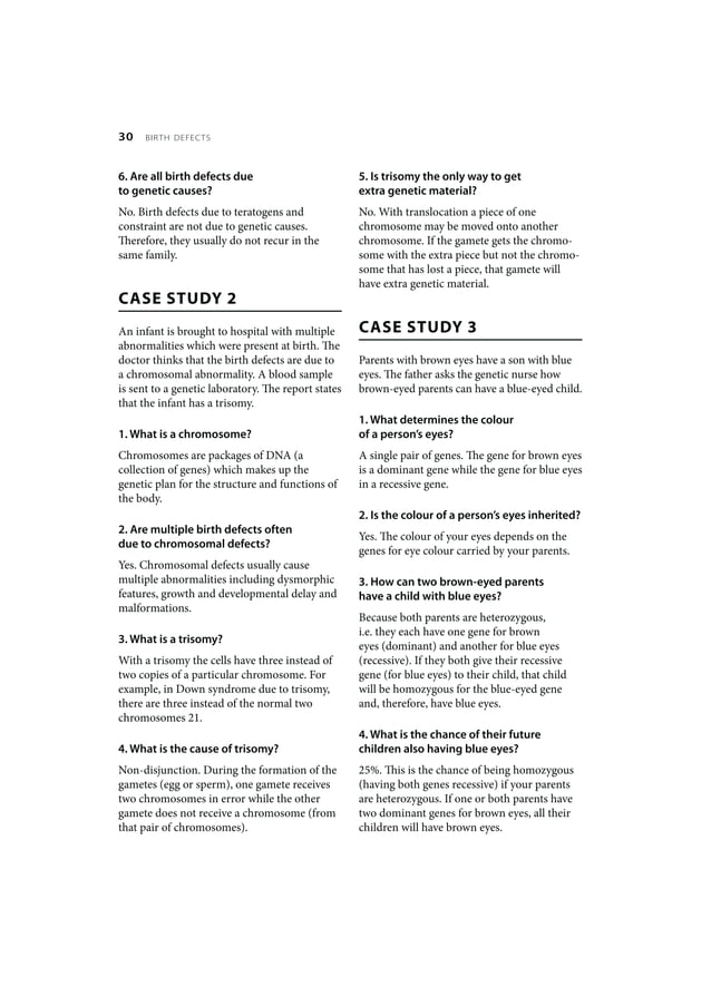 Birth Defects: Introduction to birth defects | PDF