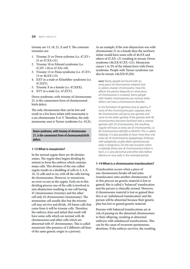 Birth Defects: Introduction to birth defects | PDF