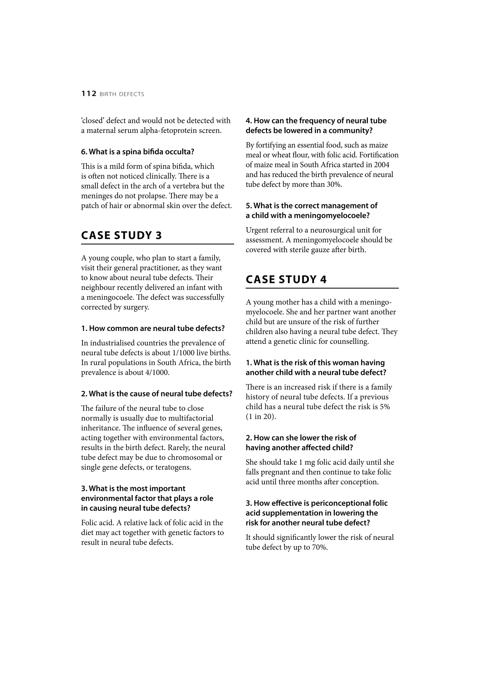 Birth Defects: Neural tube defects | PDF