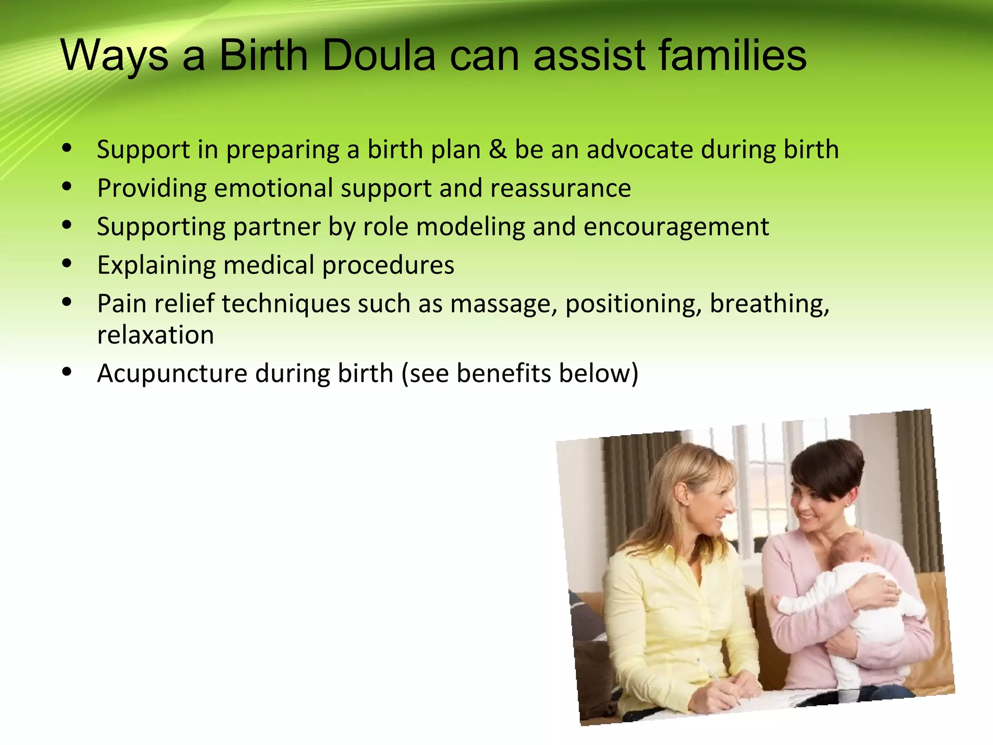 Birth Doula and Post Partum Services | PPT