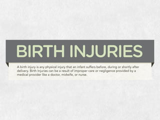 Birth Injuries | PDF | Pregnancy | Reproductive Health