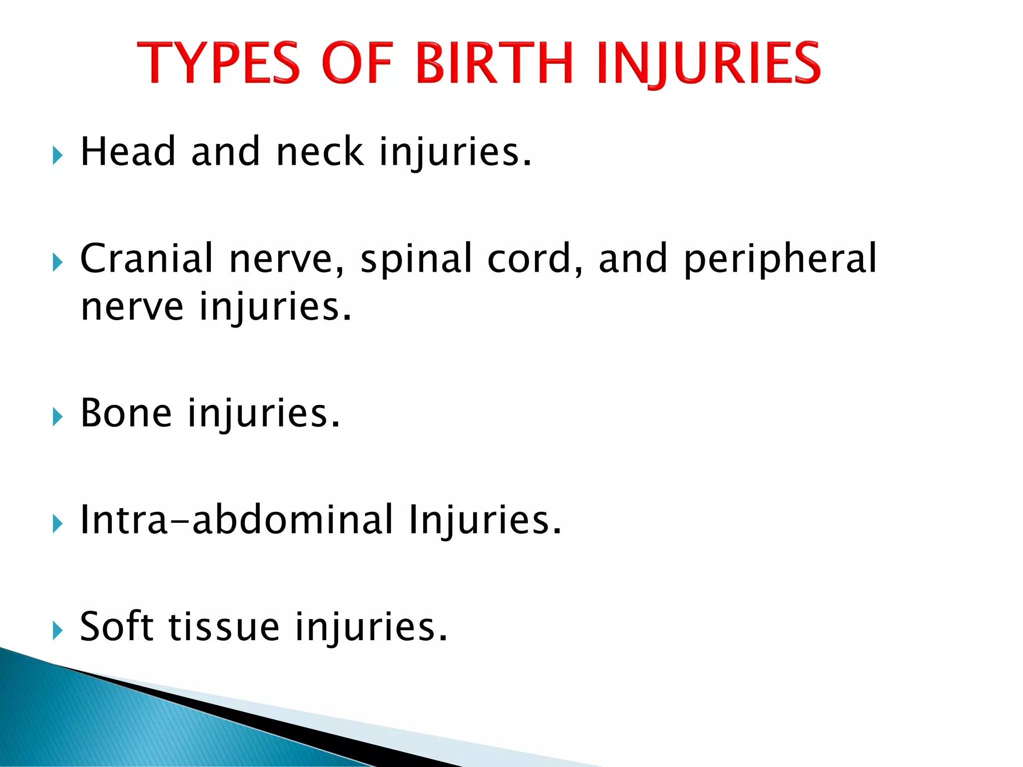 Birth injuries | PDF
