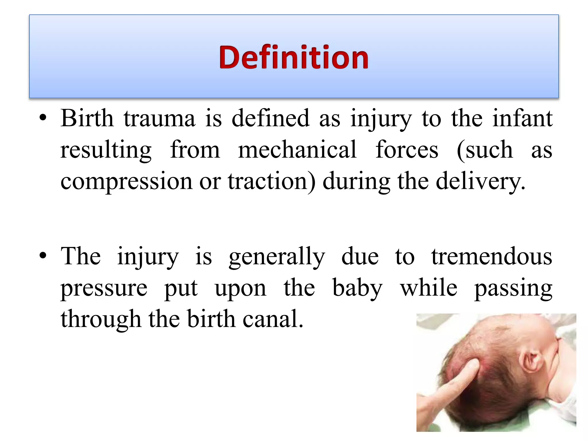 BIRTH INJURIES IN NEWBORN | PPTX