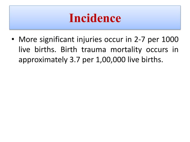 BIRTH INJURIES IN NEWBORN | PPTX
