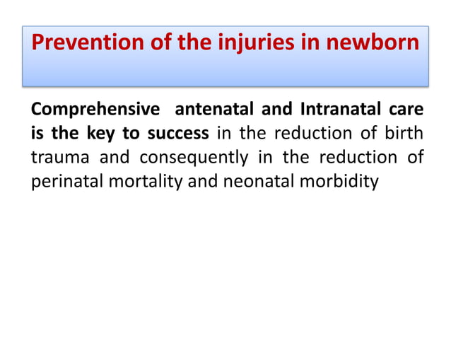 BIRTH INJURIES IN NEWBORN | PPTX