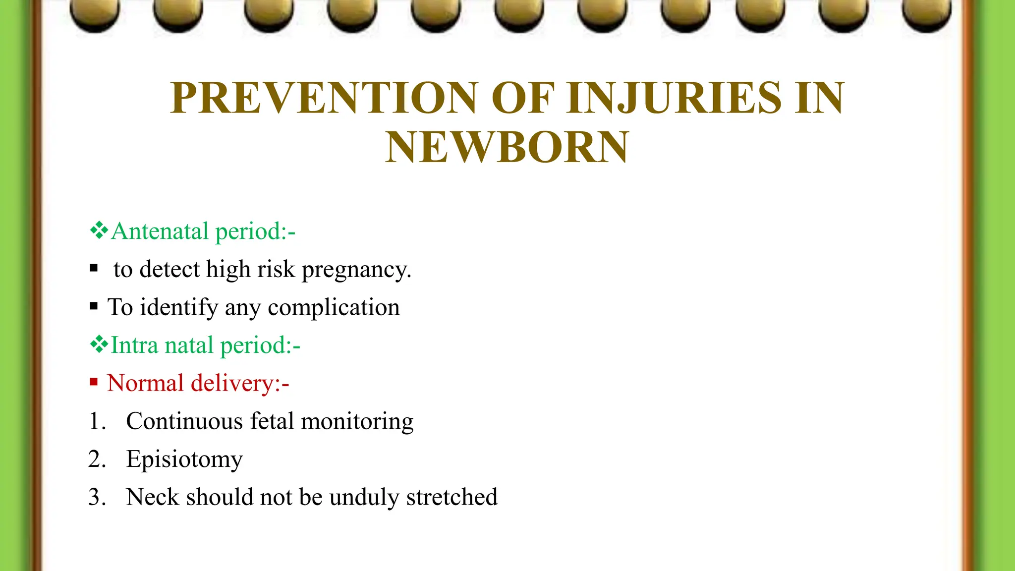 birth injuries. by Preeti Kulshrestha MSc. nursing final year pptx | PPT