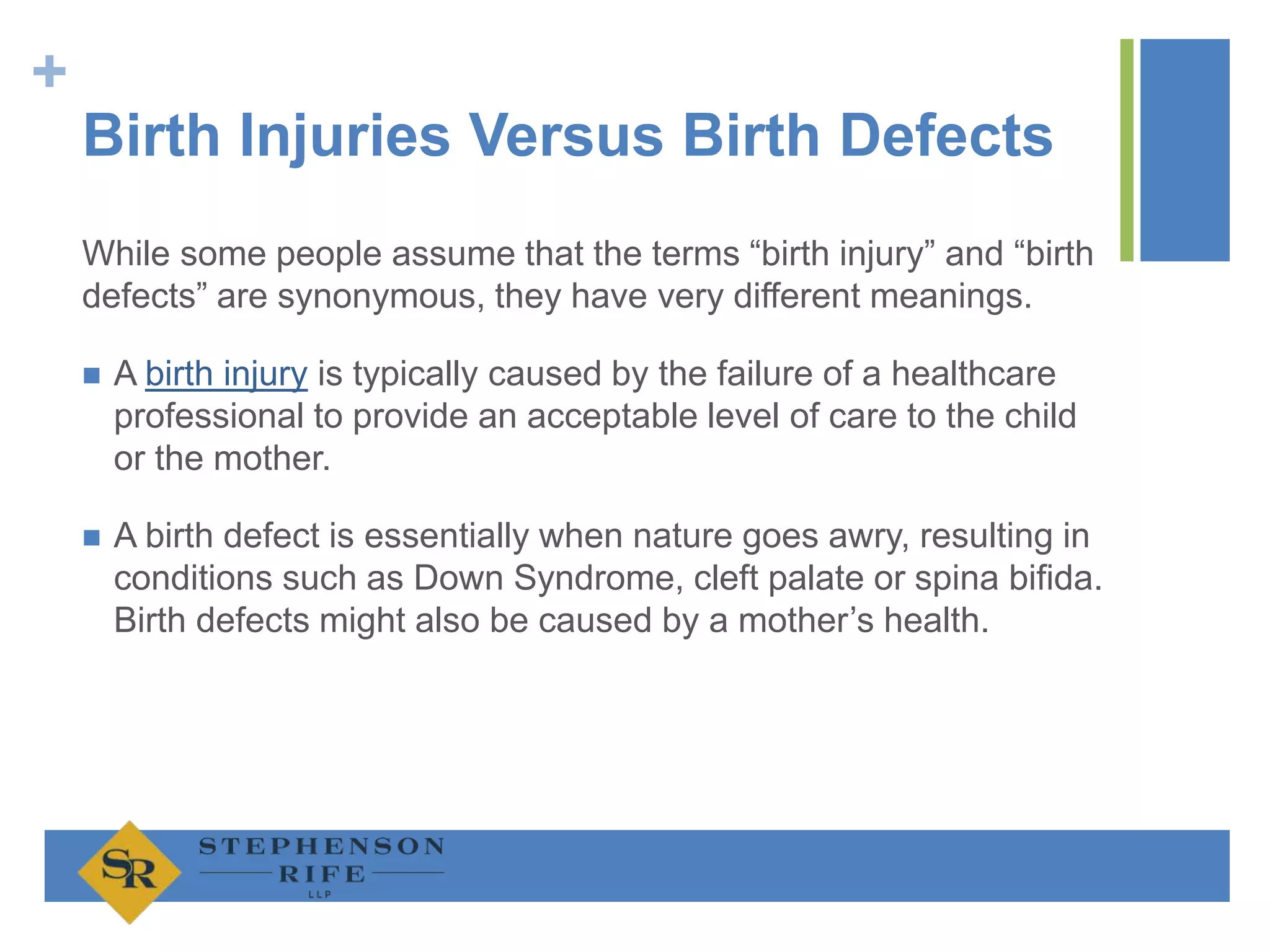 Birth Injuries | PPTX | Death, Injury, or Military Conflict | Sensitive ...