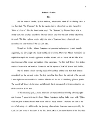 Birth of a nation | DOCX