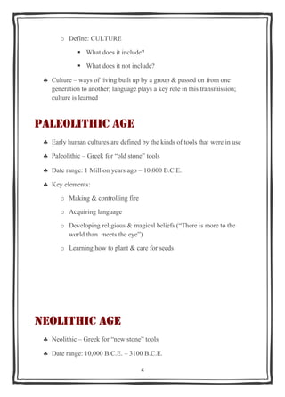 Birth of civilization | DOCX