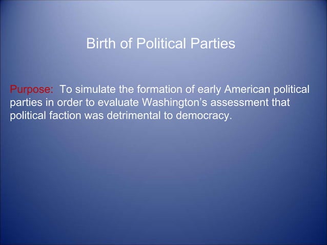 Birth of Political Parties | PPTX