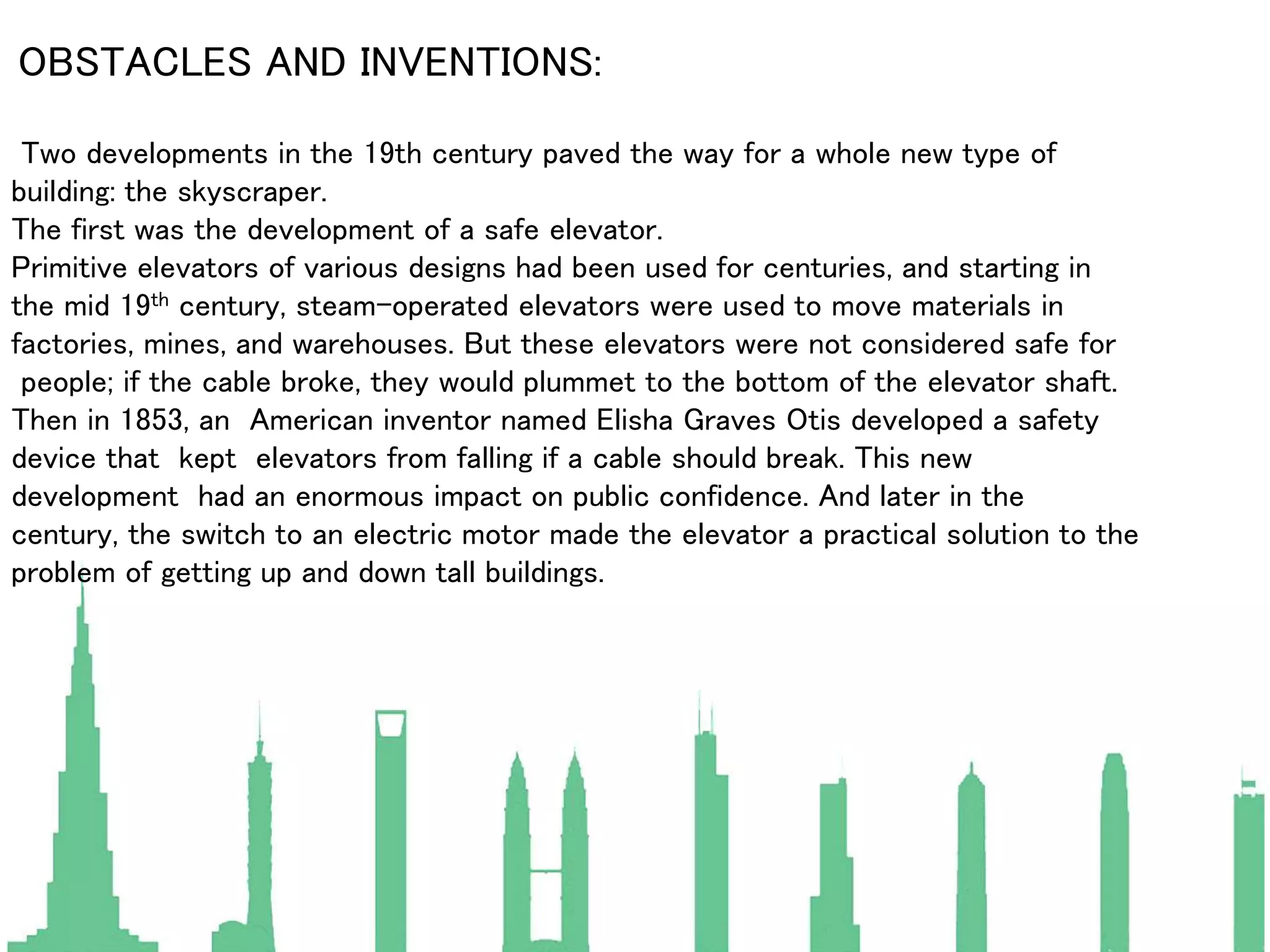 Birth of skyscrapers | PPTX
