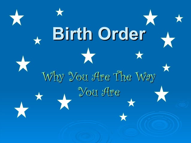 Birth order | PPT