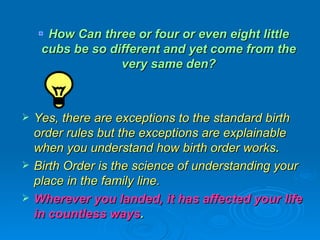 Birth order | PPT