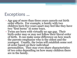 Birth order | PPTX