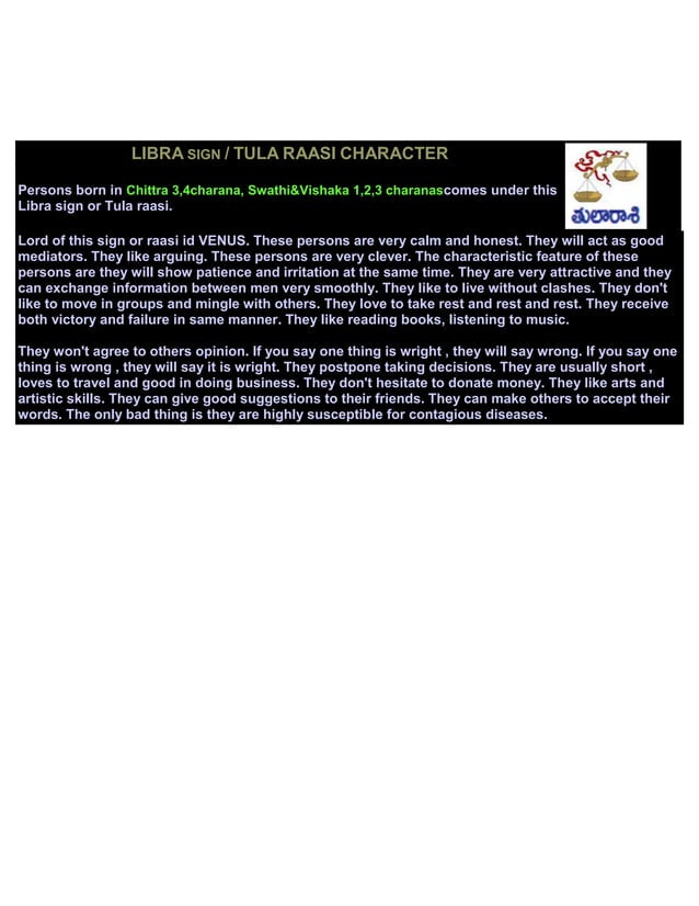 Birth rasi sign lucky stone table | PDF