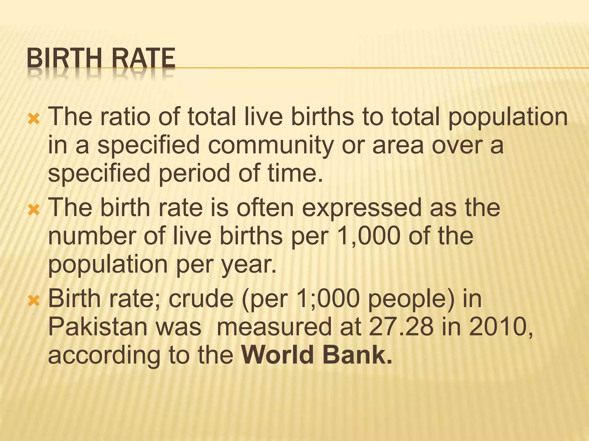 Birth rate, death rate, migration | PPTX