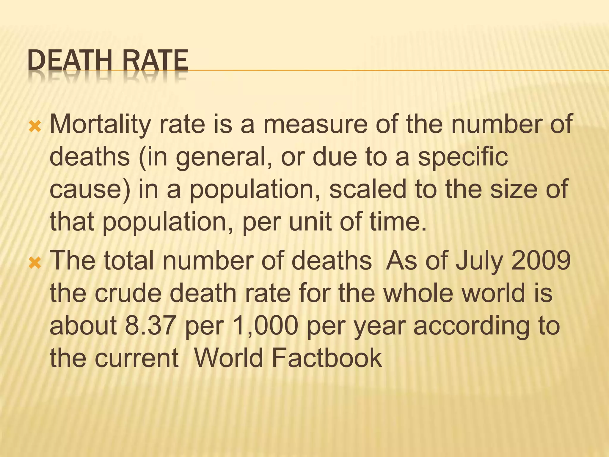 Birth rate, death rate, migration | PPTX