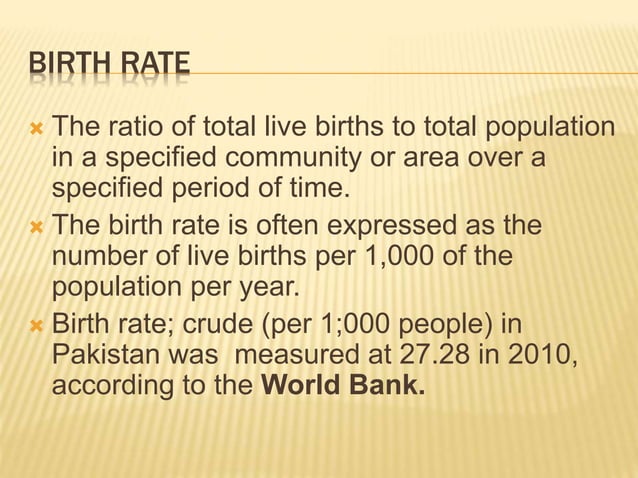 Birth rate, death rate, migration | PPTX