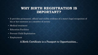 Birth registration | PPTX