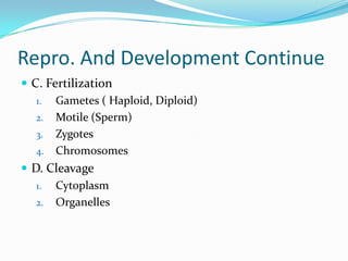Birth & reproductive developmental process | PPTX