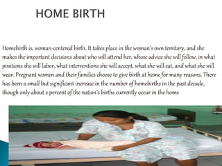 Choice of birth setting - obstetric and gynecological nursing | PPTX