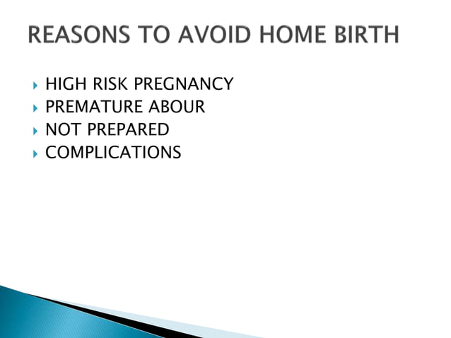 Choice of birth setting - obstetric and gynecological nursing | PPTX ...