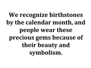 Birthstone central store | PPT