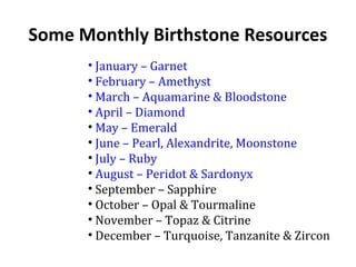 Birthstone central store | PPT
