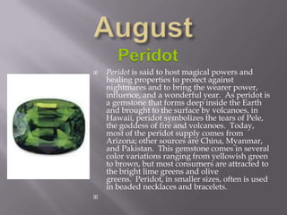 Learn about Birthstones | PPT