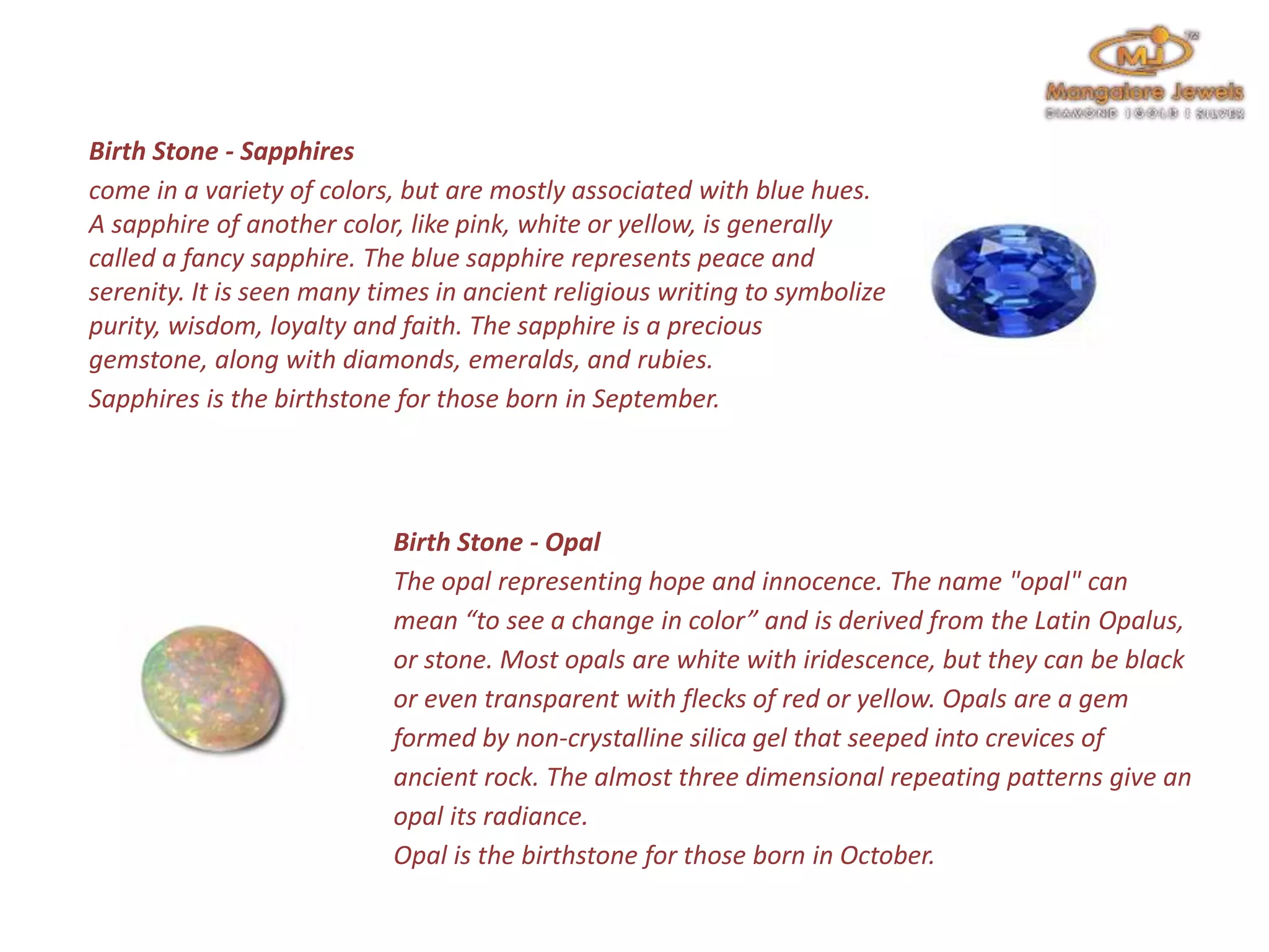 Birth Stones | PPSX