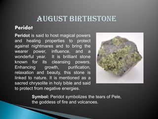 Birth stones and crystals | PPT