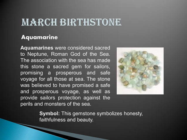 Birth stones and crystals | PPT